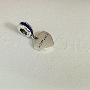 Pandora | Jewelry | Pandora Costa Rica Flag Dangle Charm Heart Flag ...